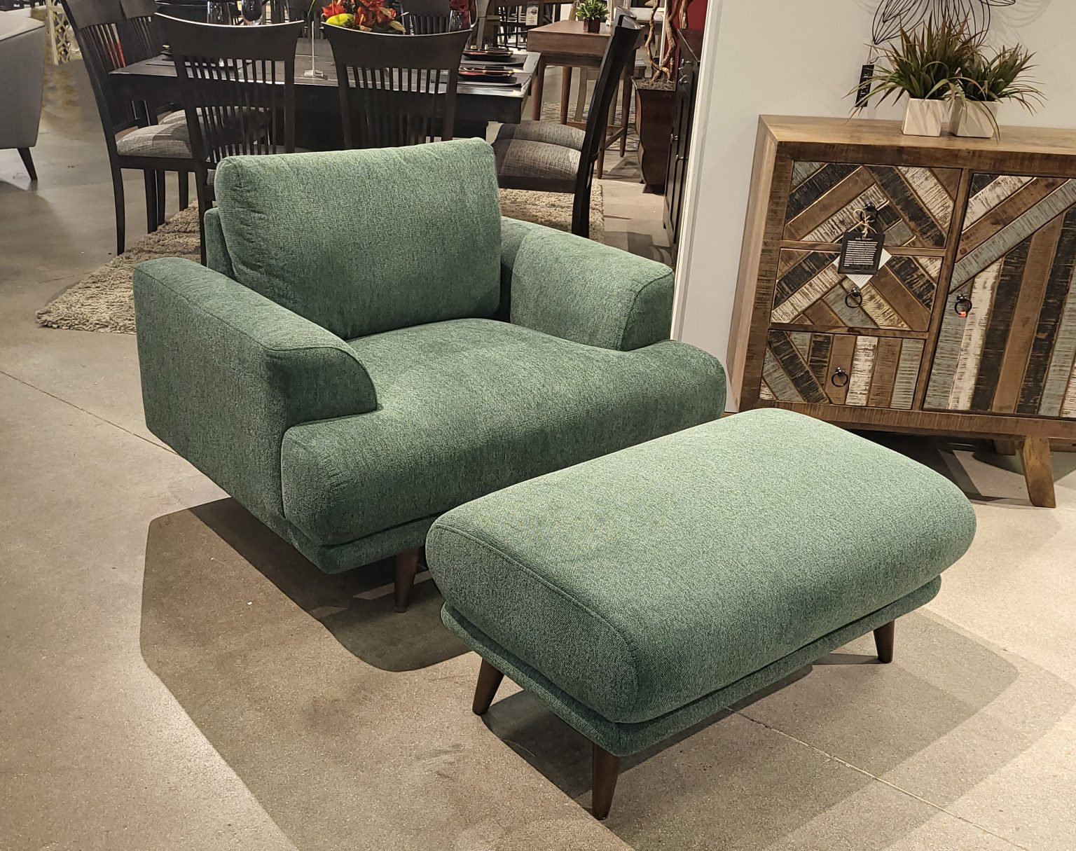 Charles Mid-Century Modern Chair and Ottoman – Colorado Casual Furniture